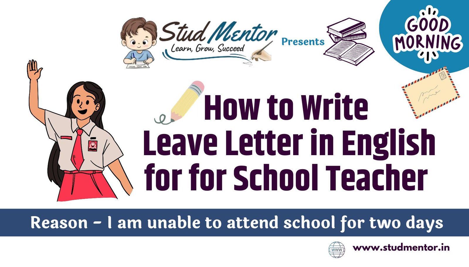 How to Write Leave Letter in English for for School Teacher